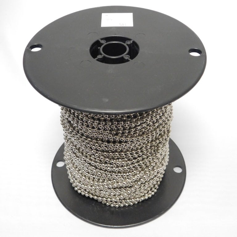 #8 Nickel Plated Steel Beaded Ball Chain - BlindParts.com