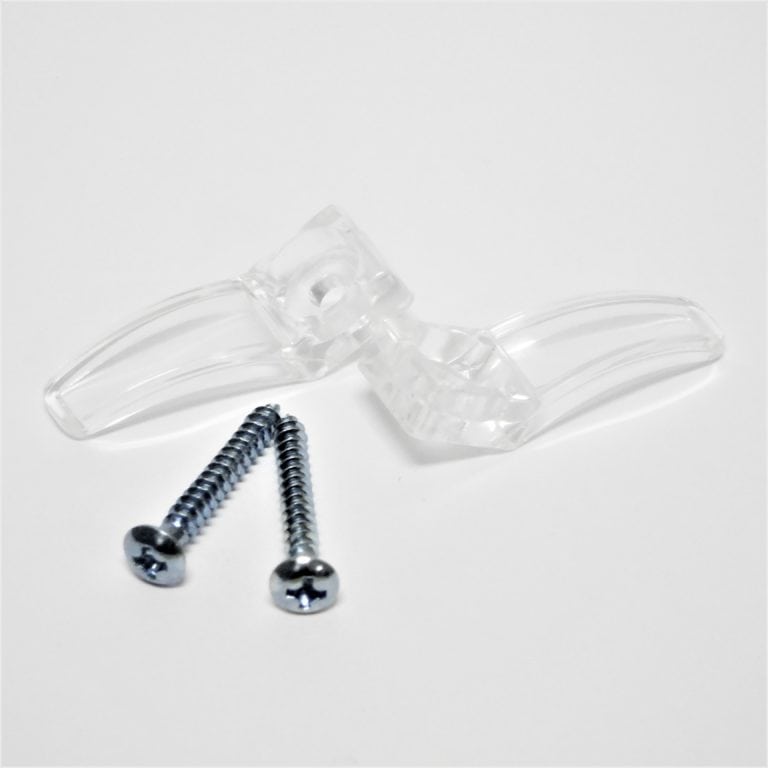 Plastic Split Cord Cleat - Clear - BlindParts.com