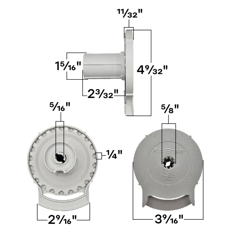 Mecho/5 Roller Shade Pocket Bracket Idle End - BlindParts.com