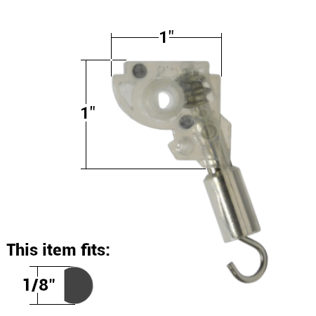 Mini Blind Clear Bottom Rail End Cap | Mini Blind Repair Parts ...