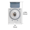 Mecho/5 Extended Bracket Drive End | Roller Shades - BlindParts.com