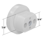 Mecho/5 Roller Shade Standard Bracket Chain Drive - BlindParts.com