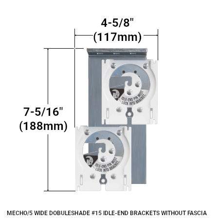 Mecho 5 Roller Shade Pocket Bracket Drive End | MechoShade Parts ...