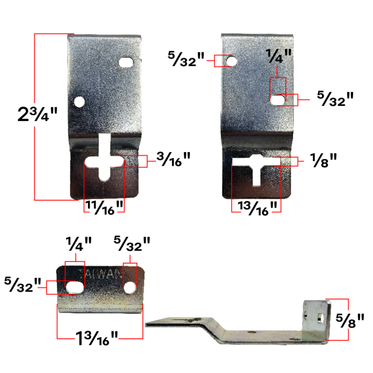 Spring Loaded Roller Shade Clutch 2.75in Mounting Brackets - BlindParts.com