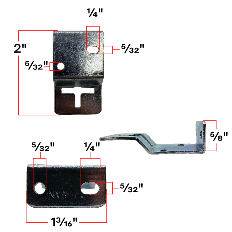 Spring Loaded Roller Shade Clutch 2in Flat Pin Mounting Bracket ...