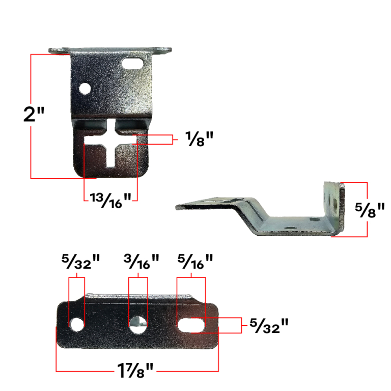 Spring Loaded Roller Shade Clutch 2" Flat Pin Wide Mount Bracket ...
