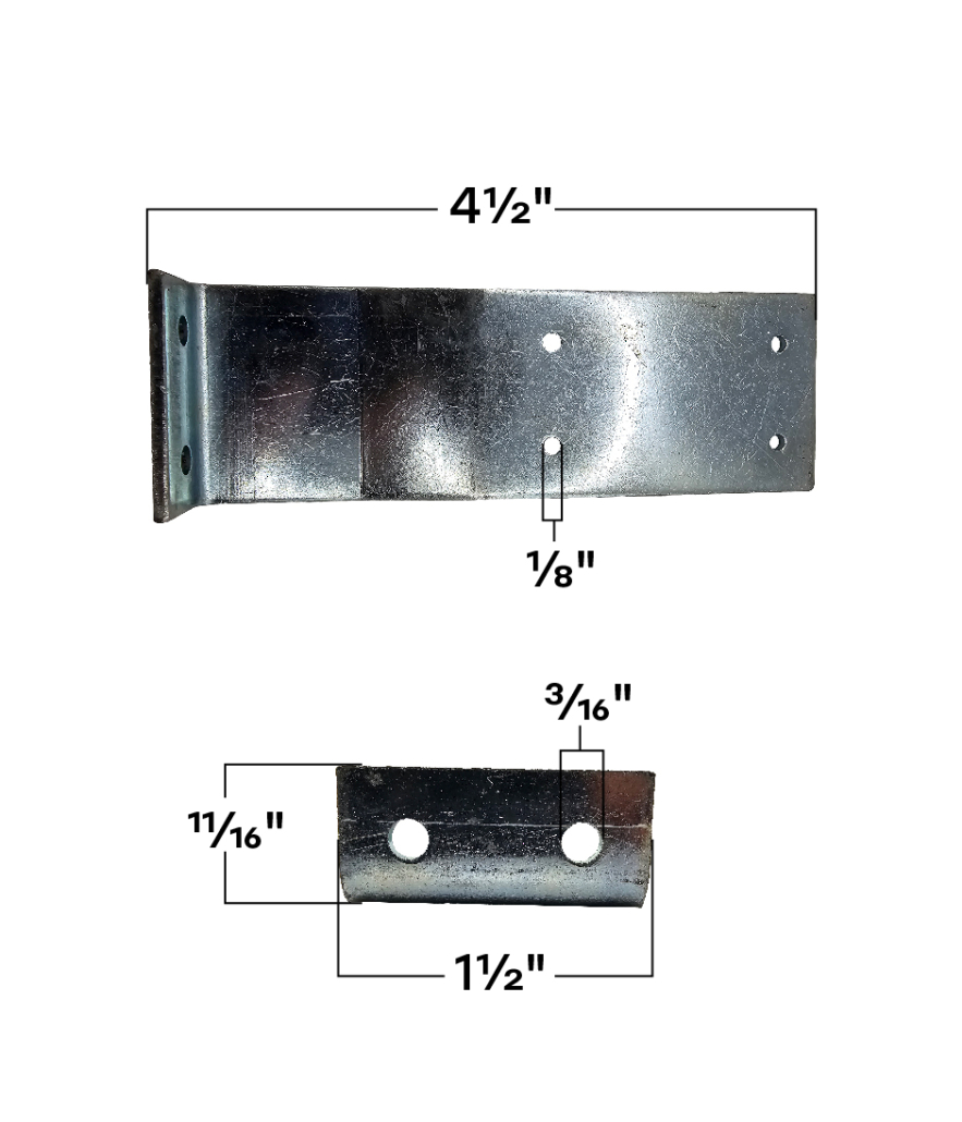 Zinc L-Shape Mounting Bracket #1 - BlindParts.com