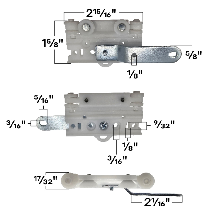 Drapery Carriers & Slides Archives - BlindParts.com