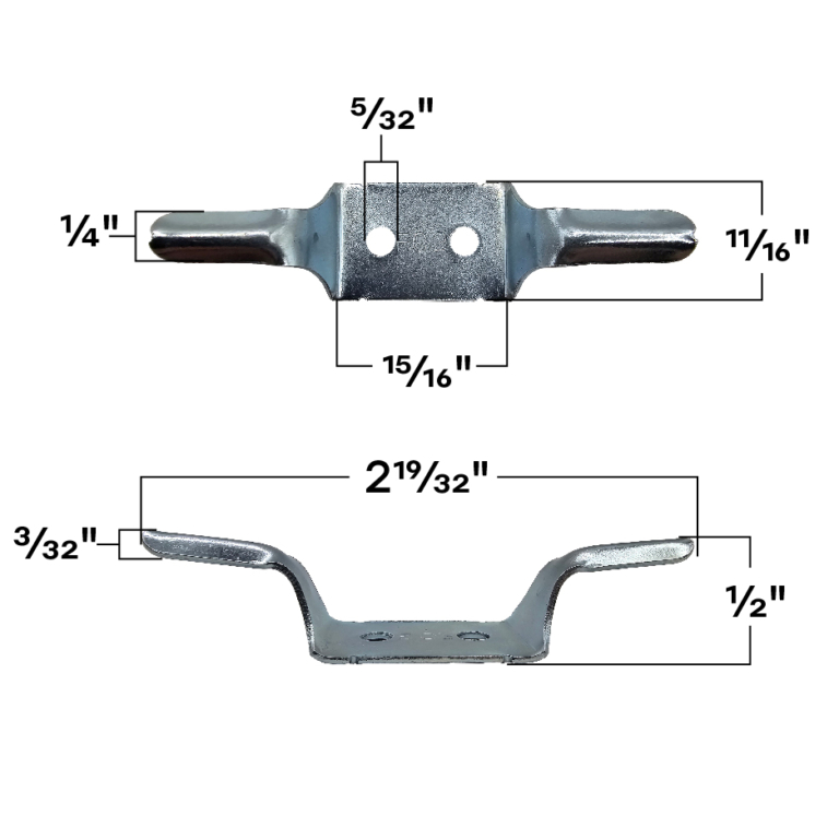 Metal Cleat for Shades and Blinds #1 - BlindParts.com