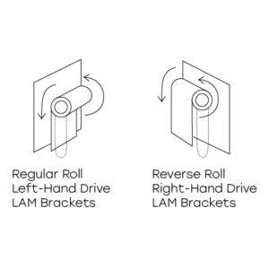 Mecho/5 Roller Shade Standard Bracket Chain Drive - BlindParts.com