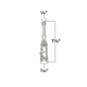 Decomatic Vertical Blind Carrier Clip Stem - BlindParts.com